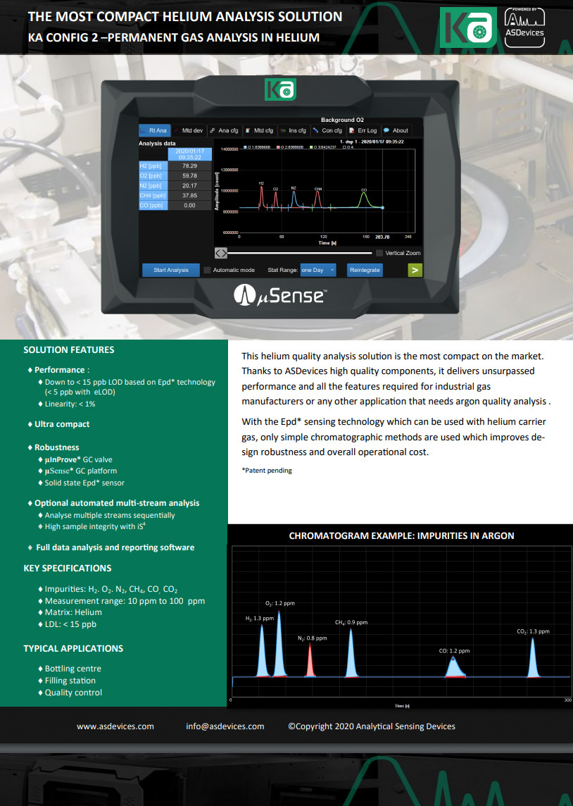 Helium purity - ASDevices